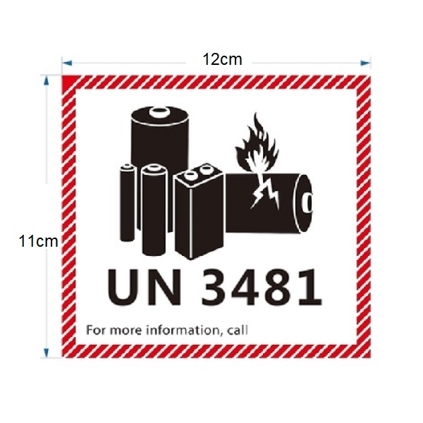 IATA DG Hazard Label Class 9 Lithium Battery With UN3481 IATA DG Hazard Label Class 9 Lithium Battery With UN3481